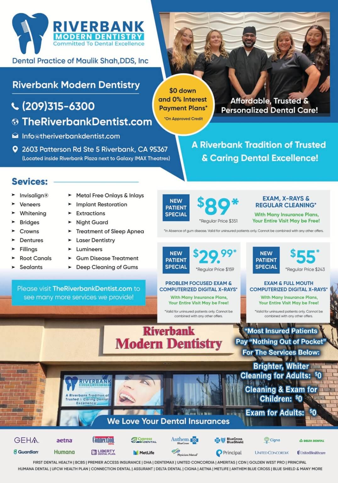 Affordable Dental Care Near You | Riverbank Modern Dentistry