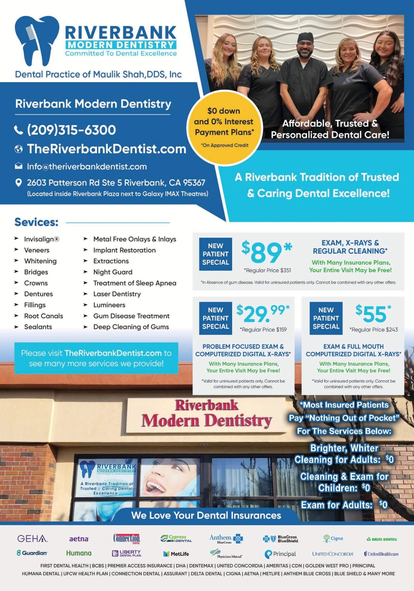 Affordable Dental Care Near You | Riverbank Modern Dentistry